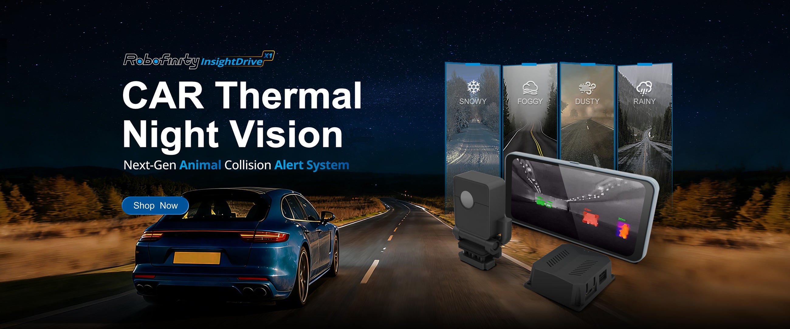 Car Thermal Night Vision | Collision Avoidance & Driving Assistance
